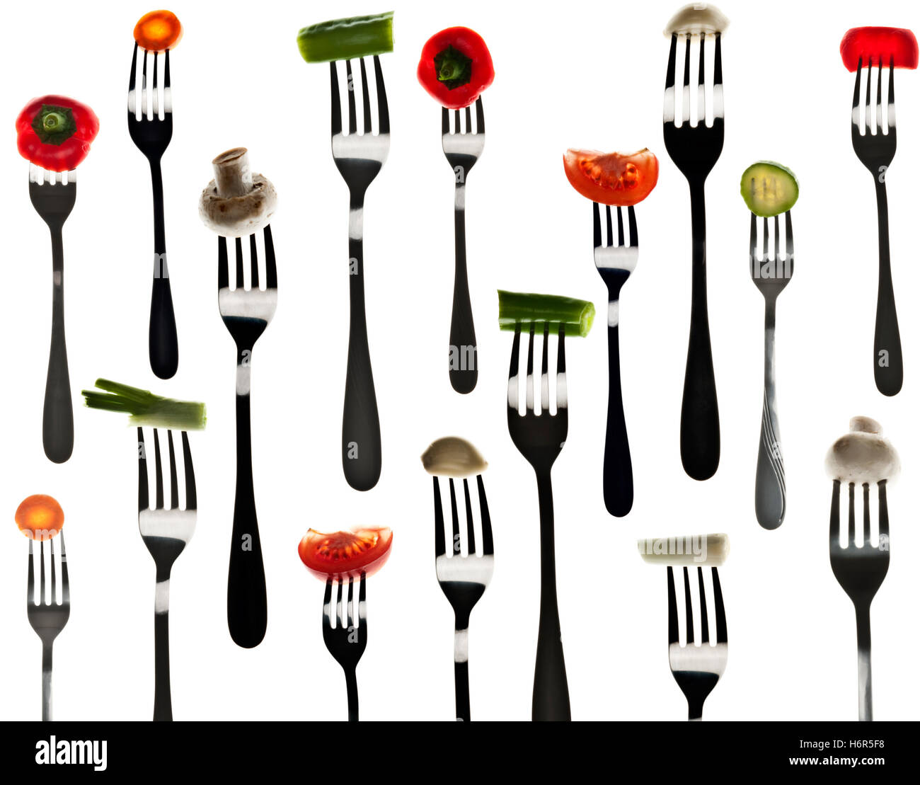 some several a few fork forks bunch group many fly flies flys flying ...