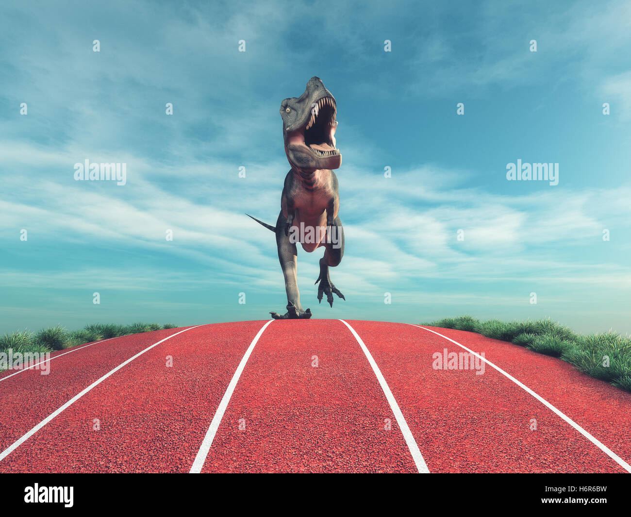 Tyrannosaurus rex dinosaur 3d render hi-res stock photography and ...