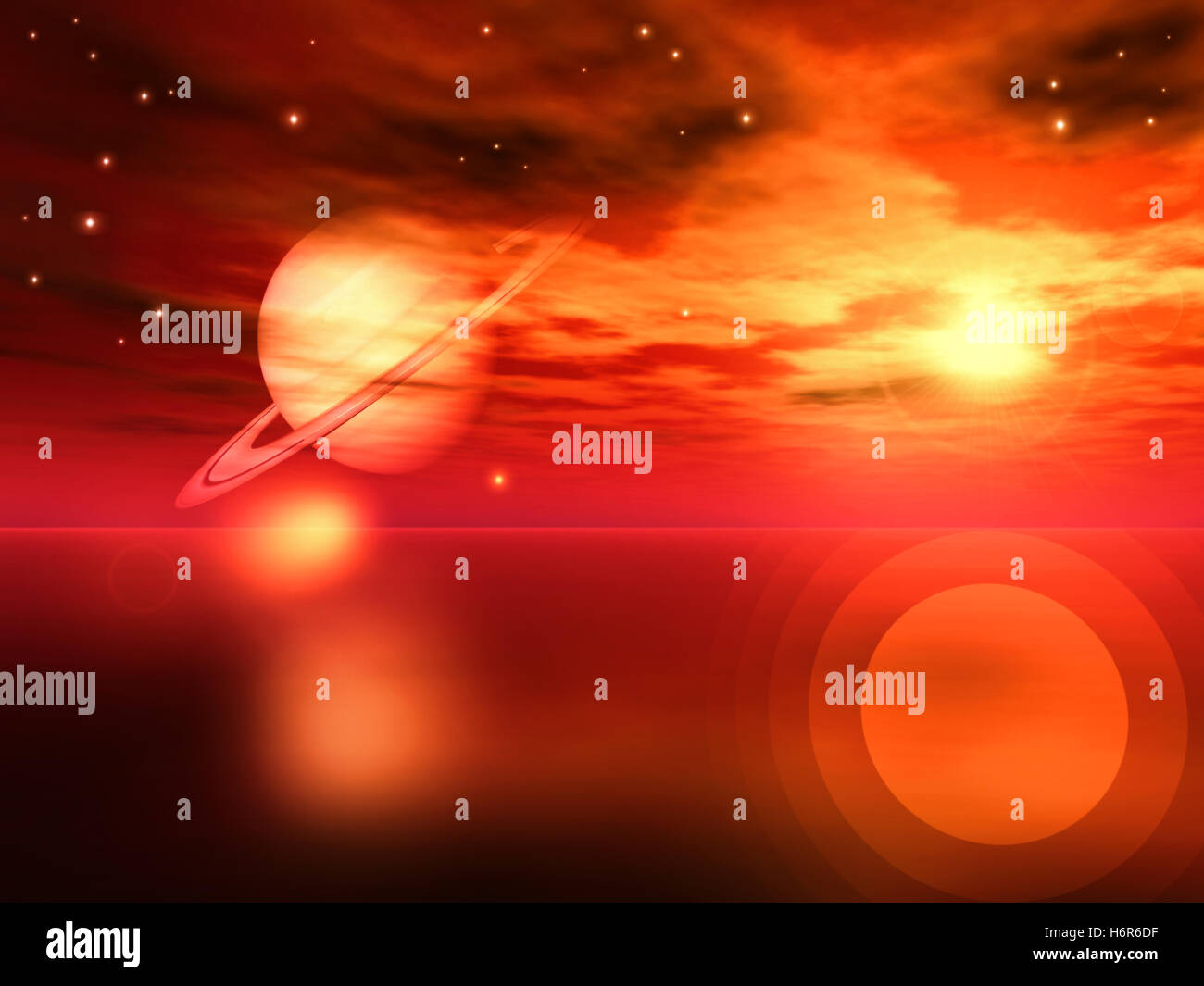 horizon space universe cosmos science sunset sunrise fantasy endless ...