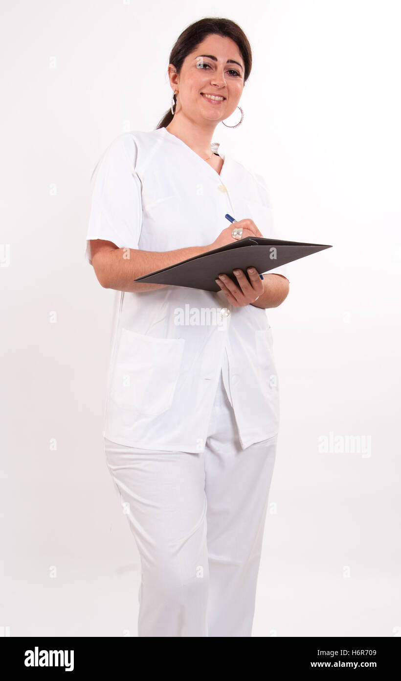 doctor physician medic medical practicioner woman write wrote writing ...