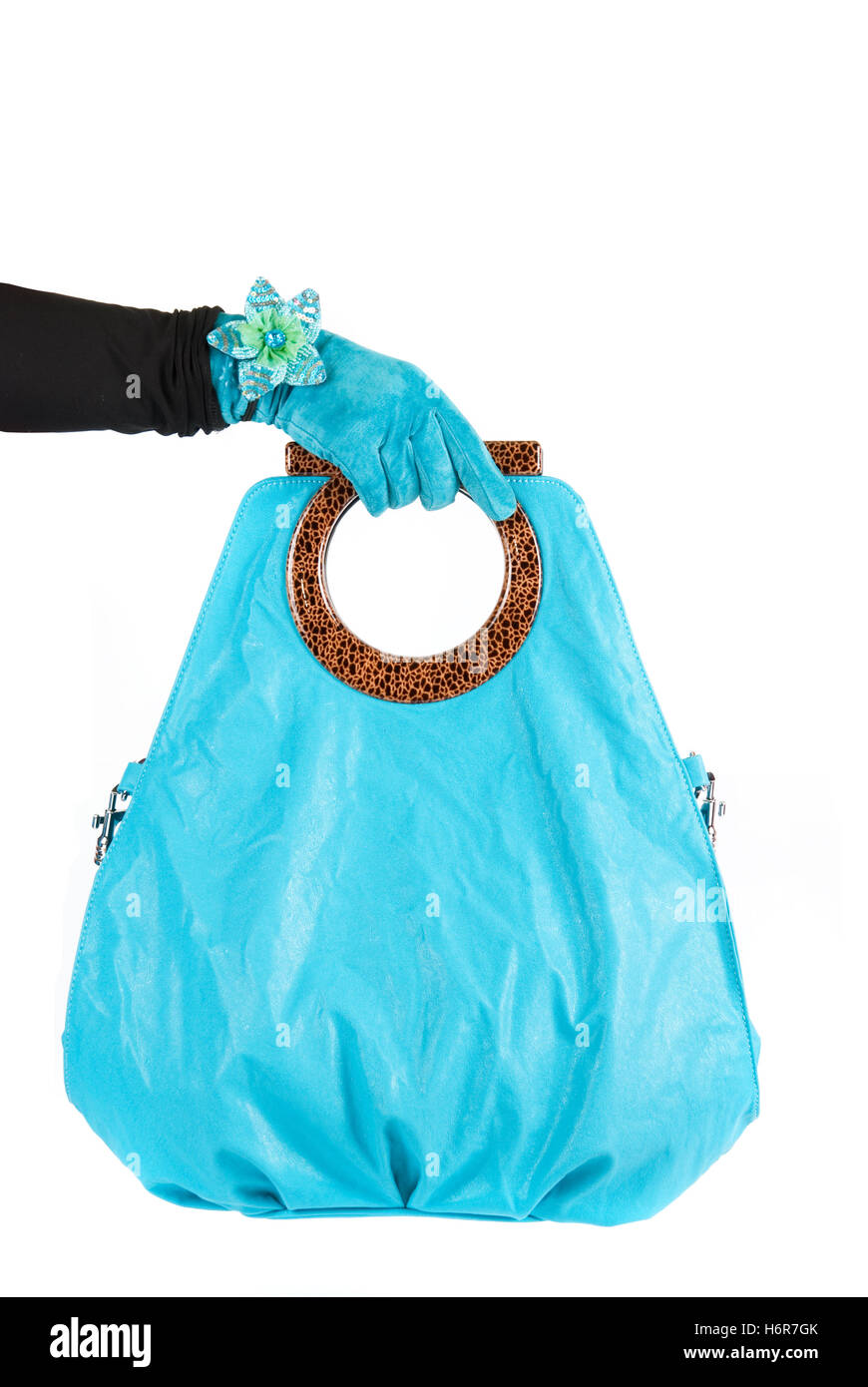 Hand woman holding wallet Cut Out Stock Images & Pictures - Alamy