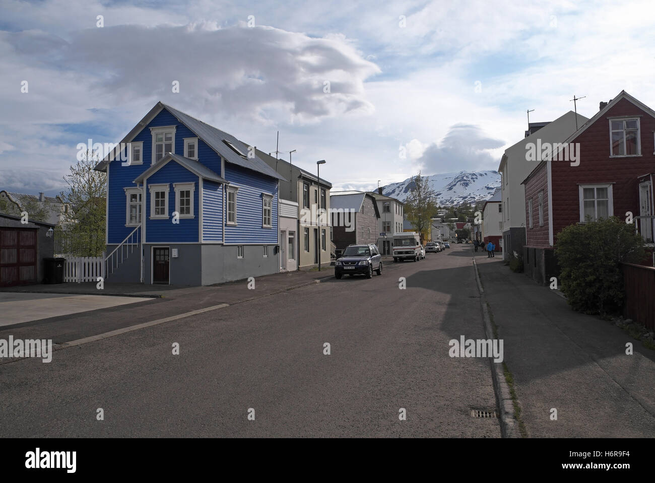 Akureyri street scene hi-res stock photography and images - Alamy