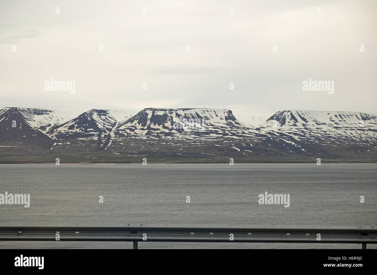 Different valley types and mountains, near Akureyri, northern Iceland ...