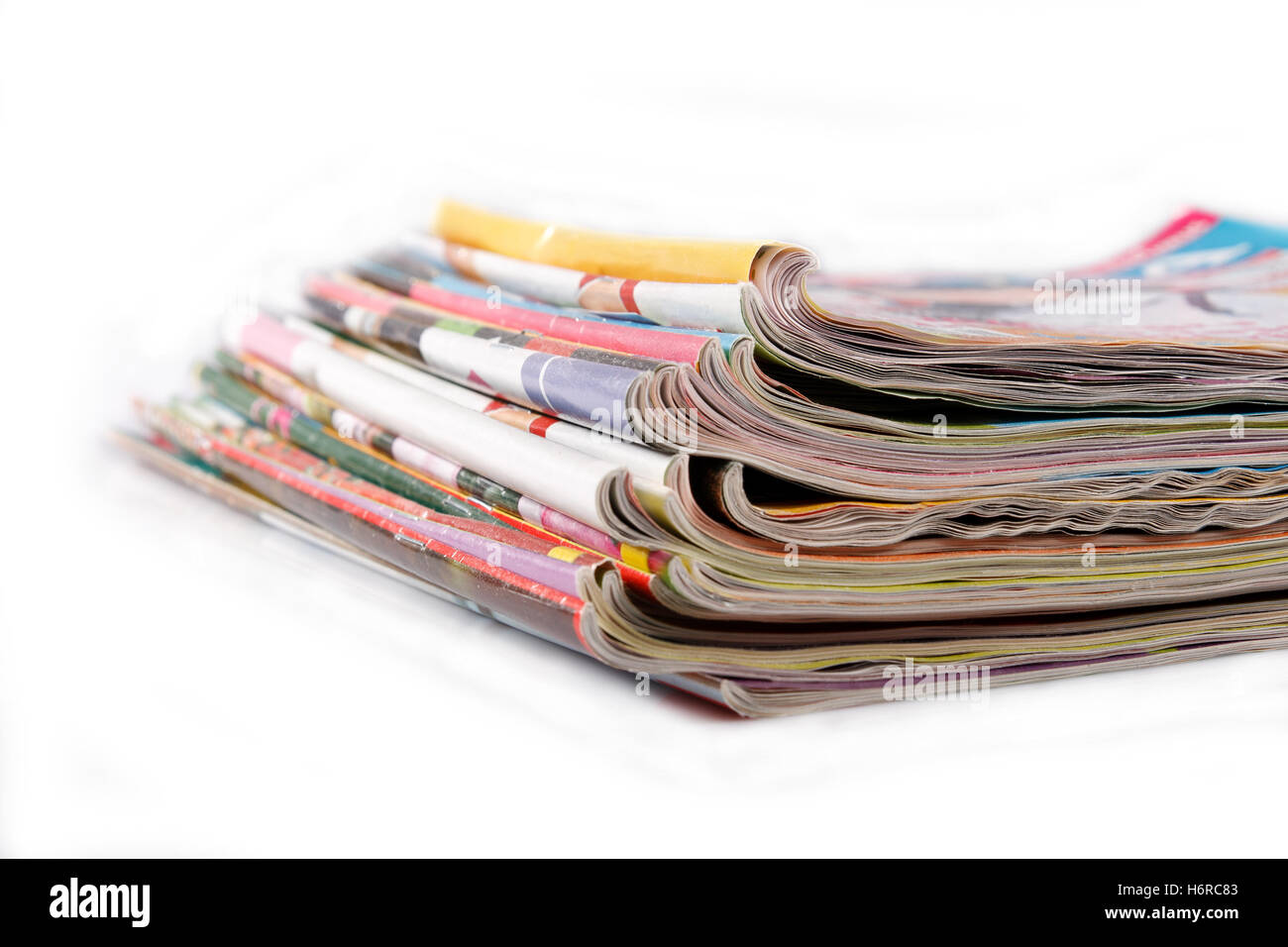 Old magazine sheets pile hi-res stock photography and images - Alamy