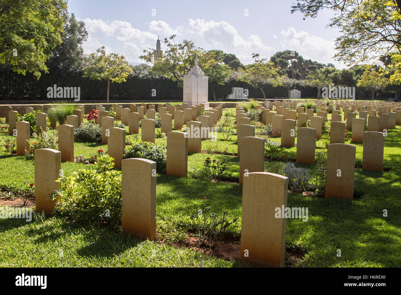 Beirut Lebanon. 31st October 2016. Groundsmen prepare the Commonwealth ...