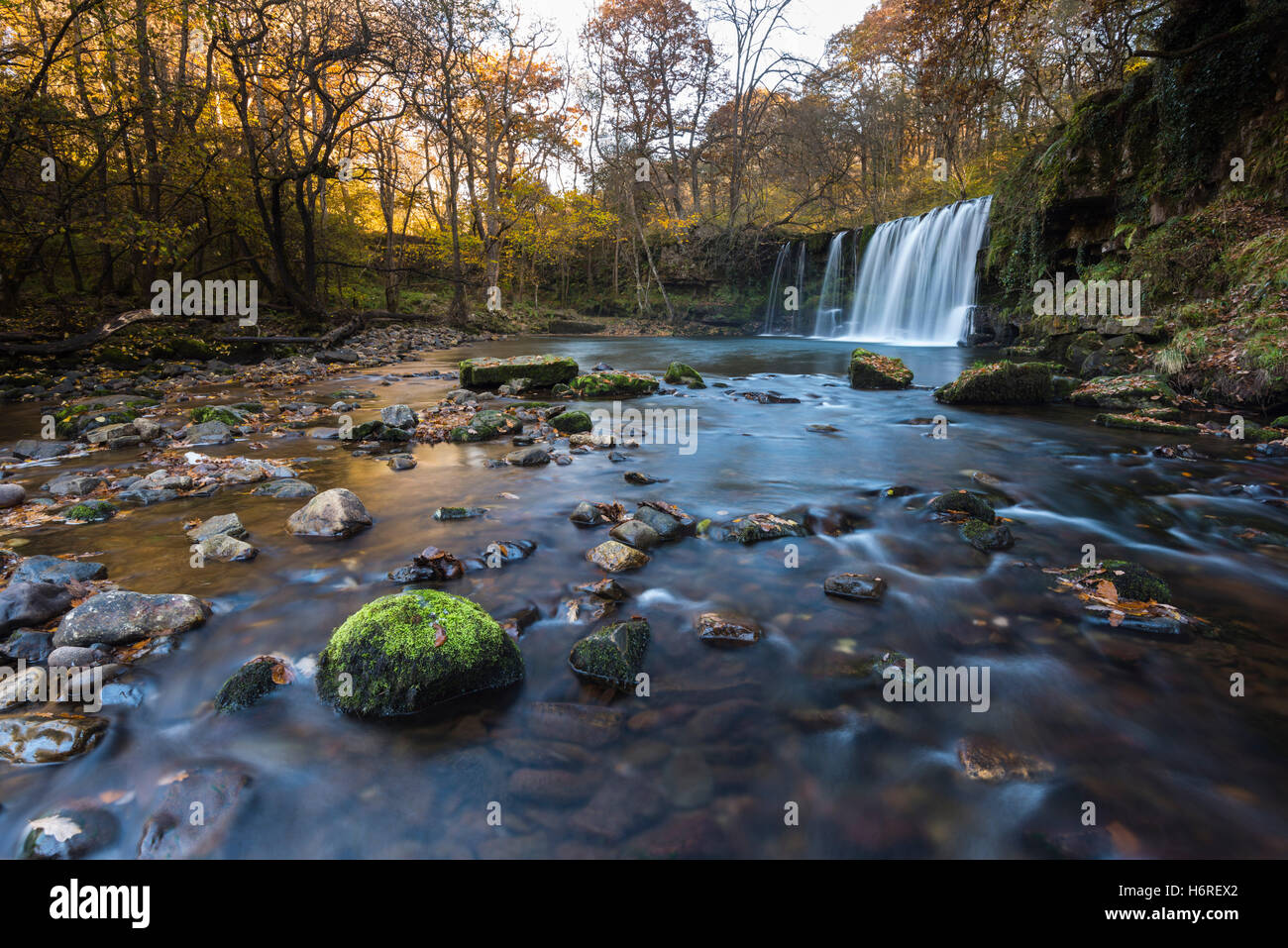 Pontneddfechan, Brecon Beacons National Park, Wales, UK . 31st October ...