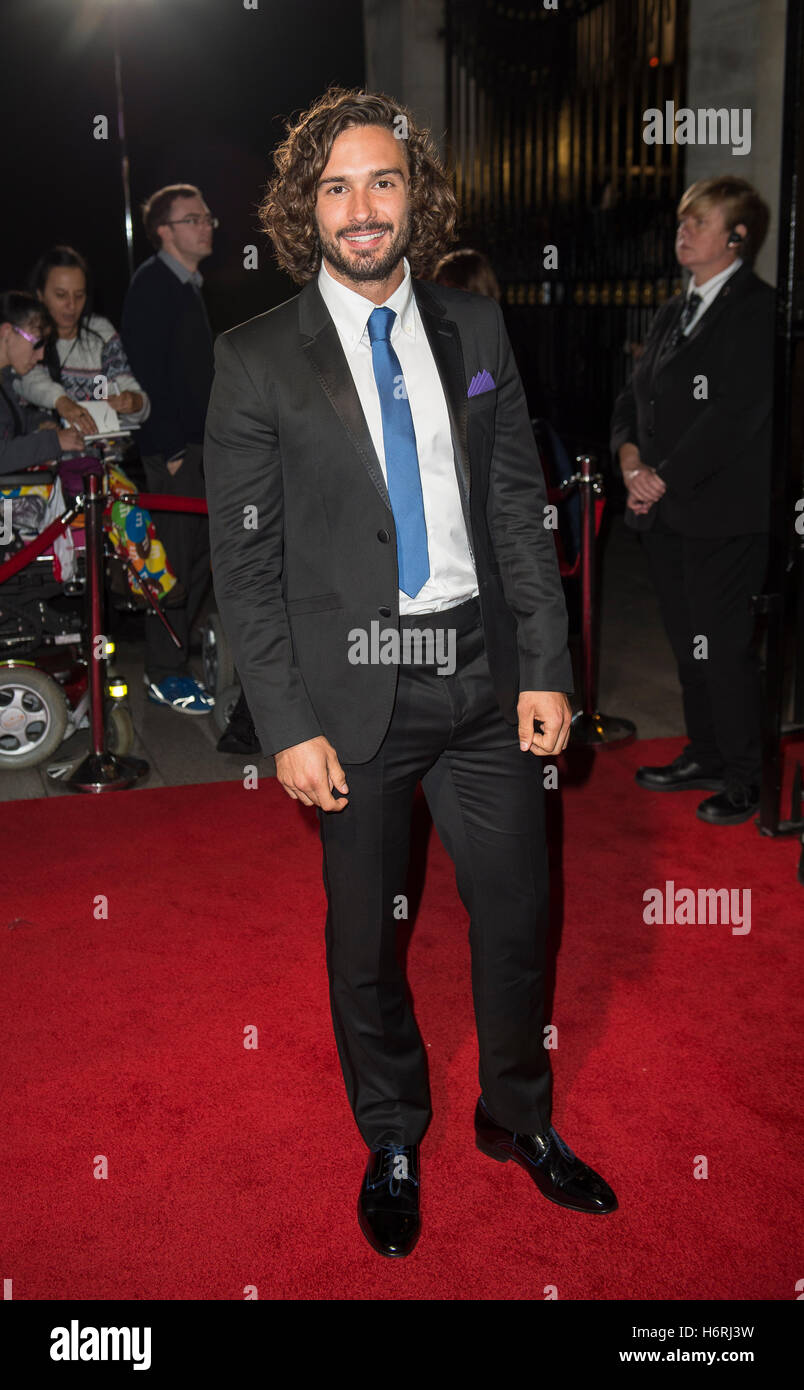 London, UK. 31st Oct, 2016. Joe Wicks attends the Pride Of Britain ...