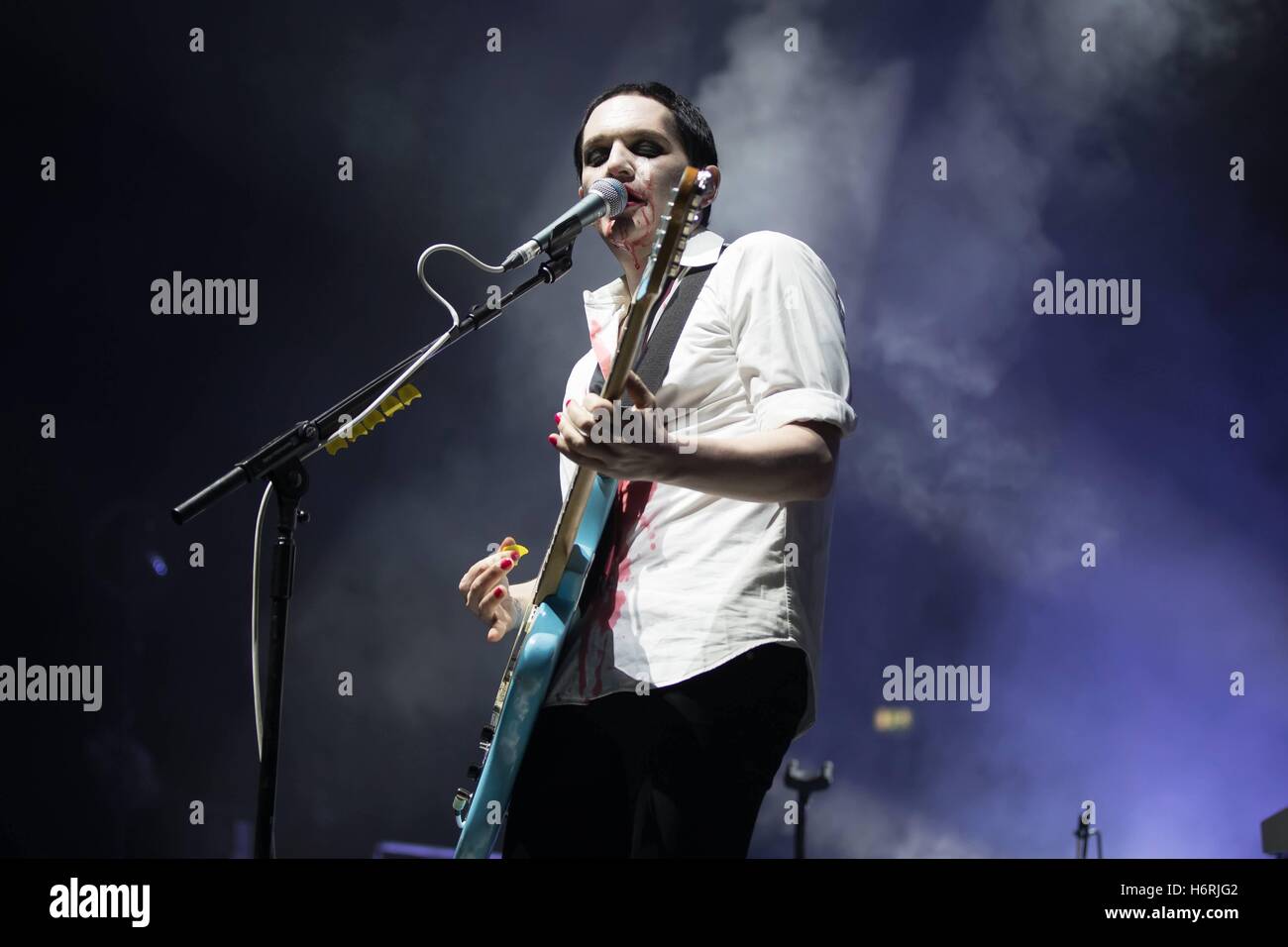 Hamburg, Germany 31st Oct, 2016 Die britische Band Placebo bei ihrem ...