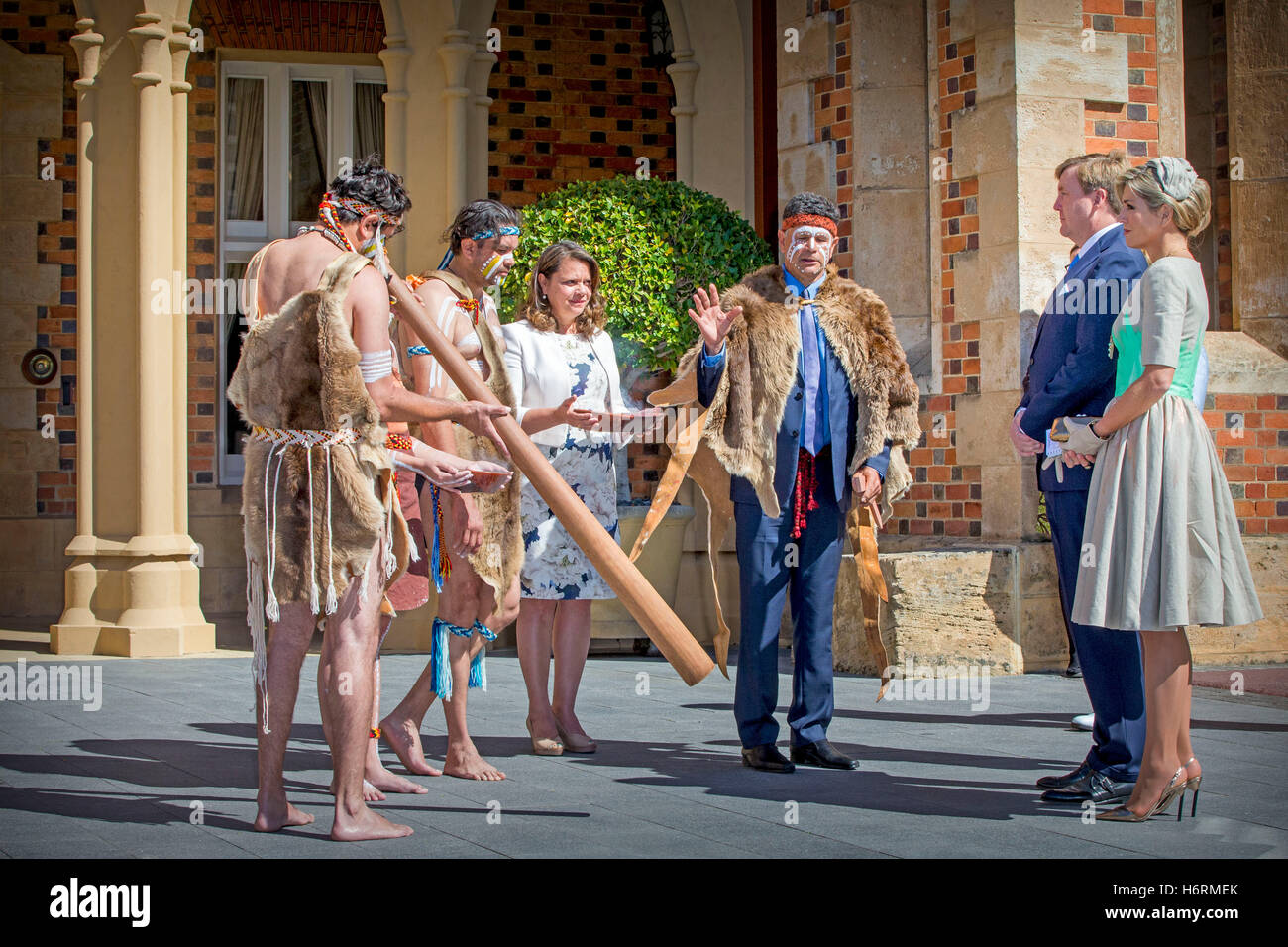 Perth, Australia. 31st Oct, 2016. King Willem-Alexander and Queen ...