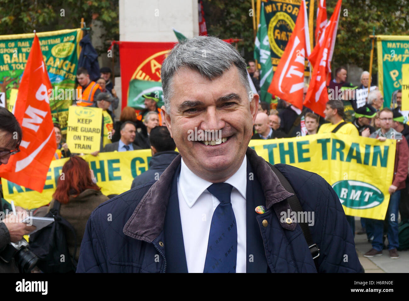 London, England, UK. 1st Nov, 2016. Mick Cash, General Secretary RMT ...