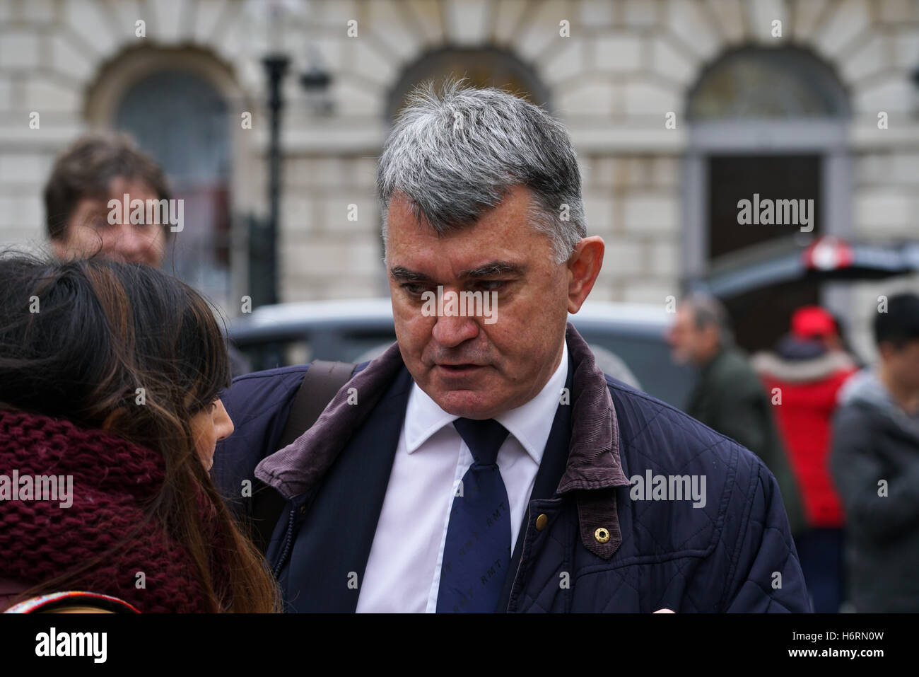 London, England, UK. 1st Nov, 2016. Mick Cash, General Secretary RMT ...