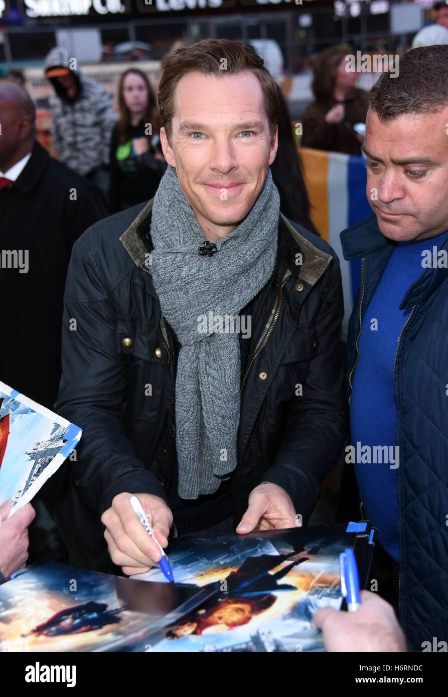 New York, NY, USA. 1st Nov, 2016. Benedict Cumberbatch, at Good Morning ...