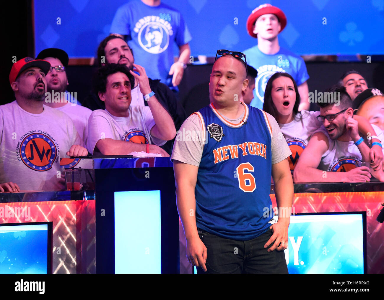 Las Vegas, Nevada, USA. 1st Nov, 2016. Jerry Wong of New York reacts to ...
