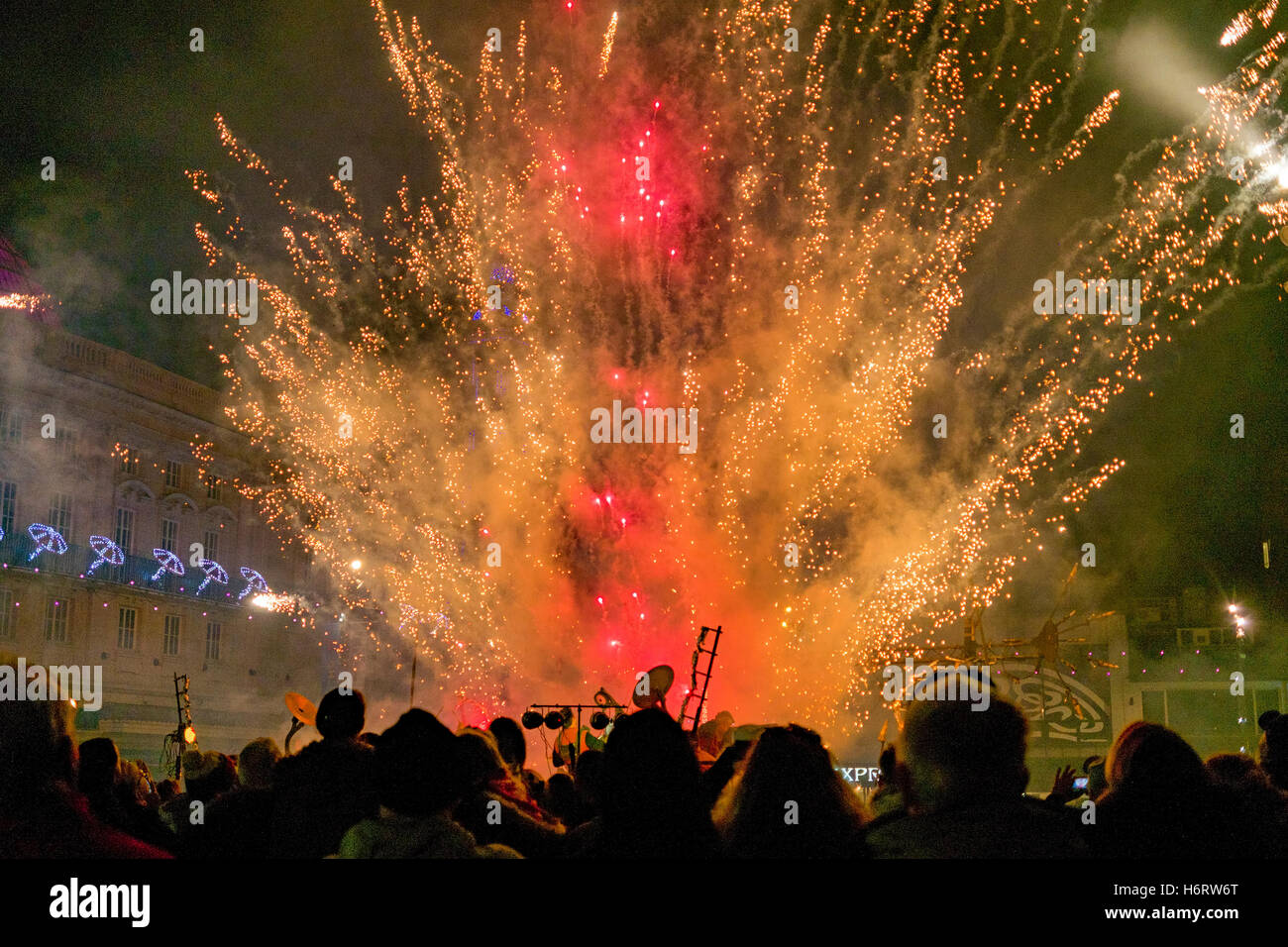 Les Commandos Percu, and the FireWorks Collective; Music and fireworks ...