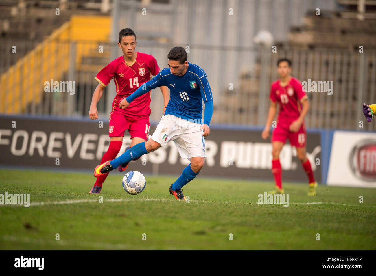 Ravenna, Italy. 31st Oct, 2016. Andrija Radovanovic (SRB), Roberto ...