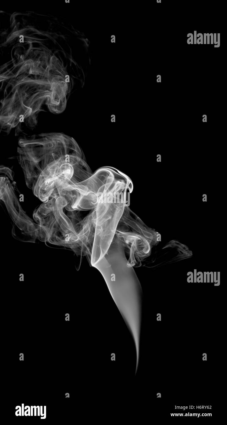 Abstract light smoke on a dark background Stock Photo - Alamy