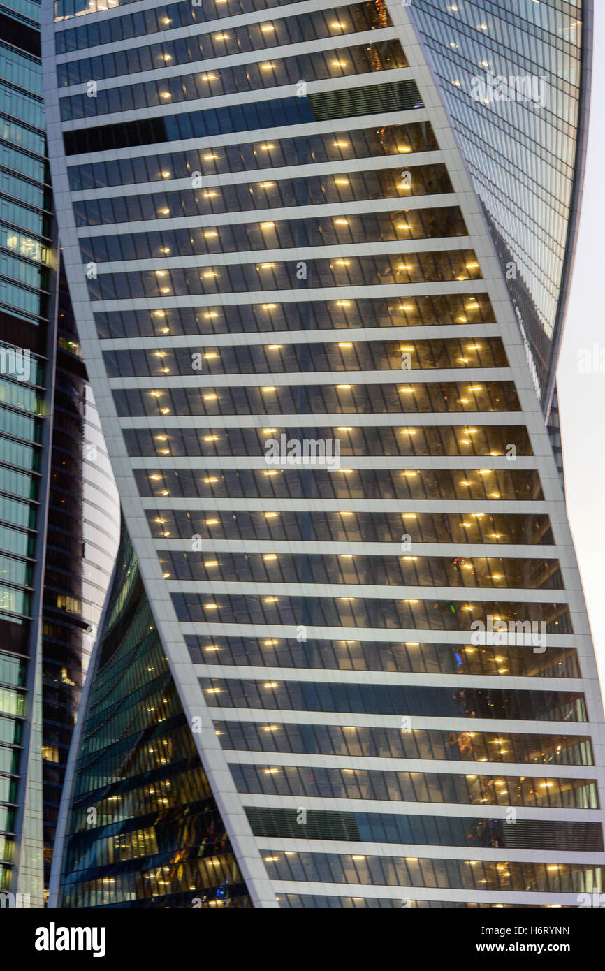 Moscow city business center skyscrapers hi-res stock photography and ...