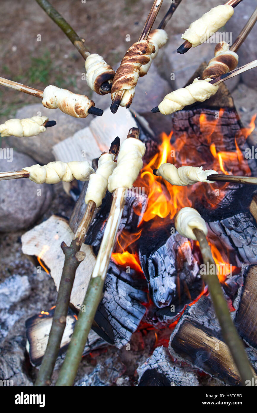 Stockbrot fire hi-res stock photography and images - Alamy