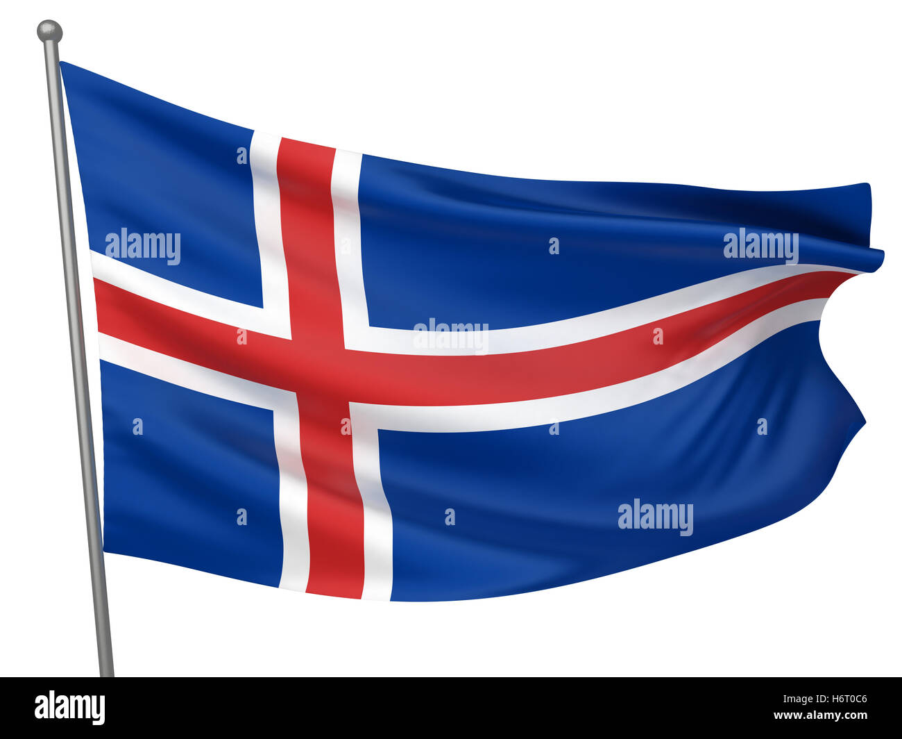 symbolic colour emblem illustration flag banner national iceland ...