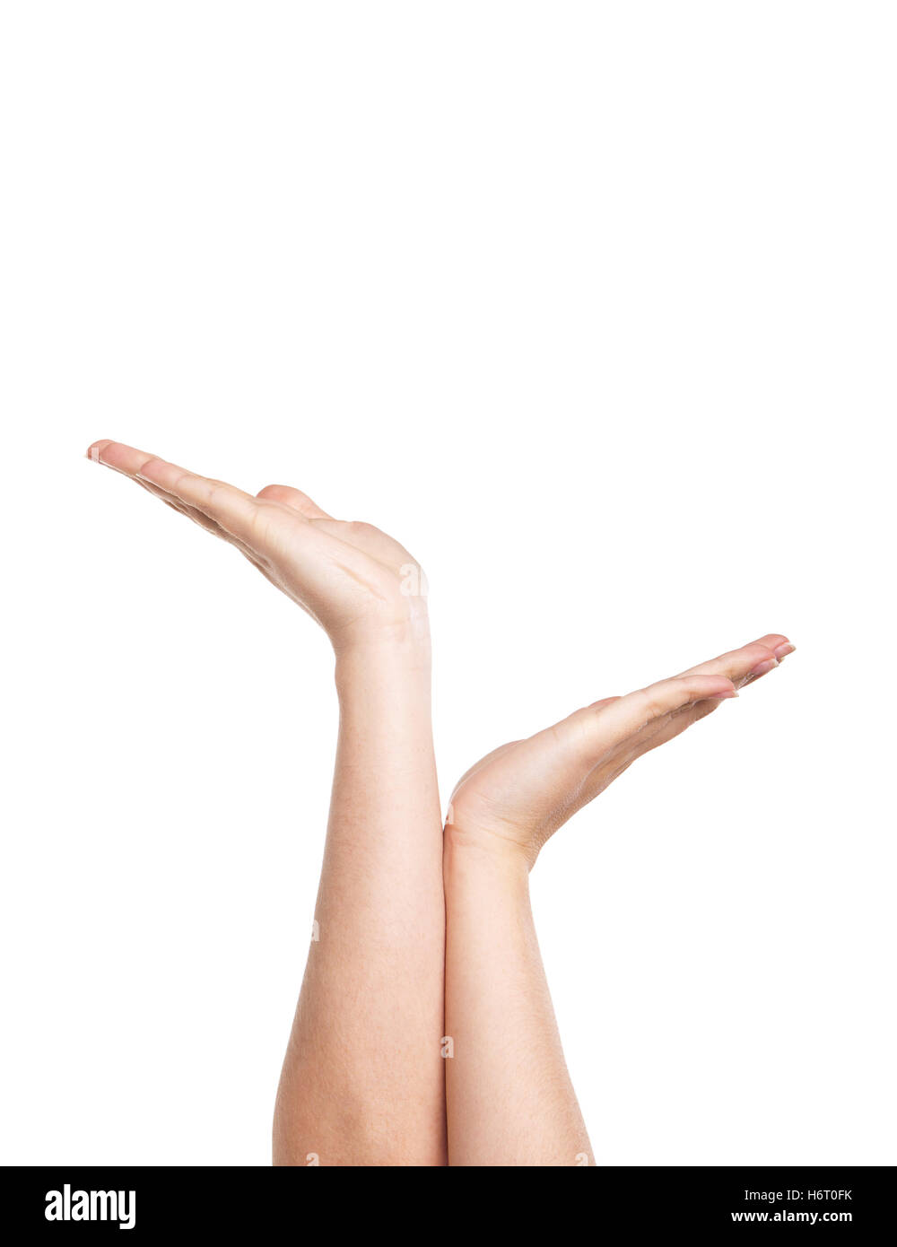 Two hands protecting something Stock Photo - Alamy