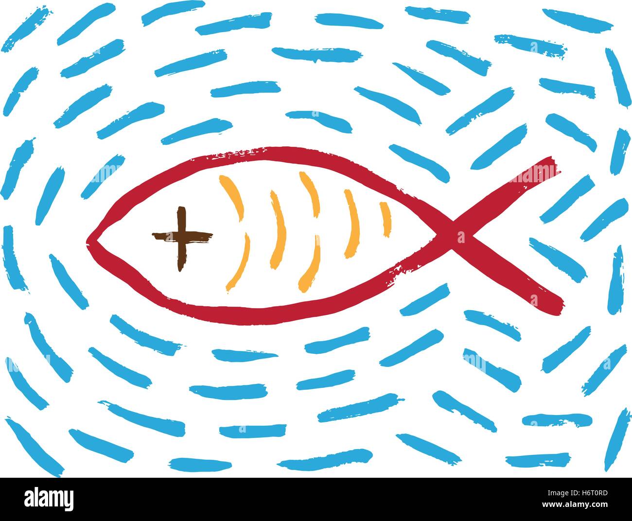 Fish Christian religious symbol Stock Vector Image & Art - Alamy