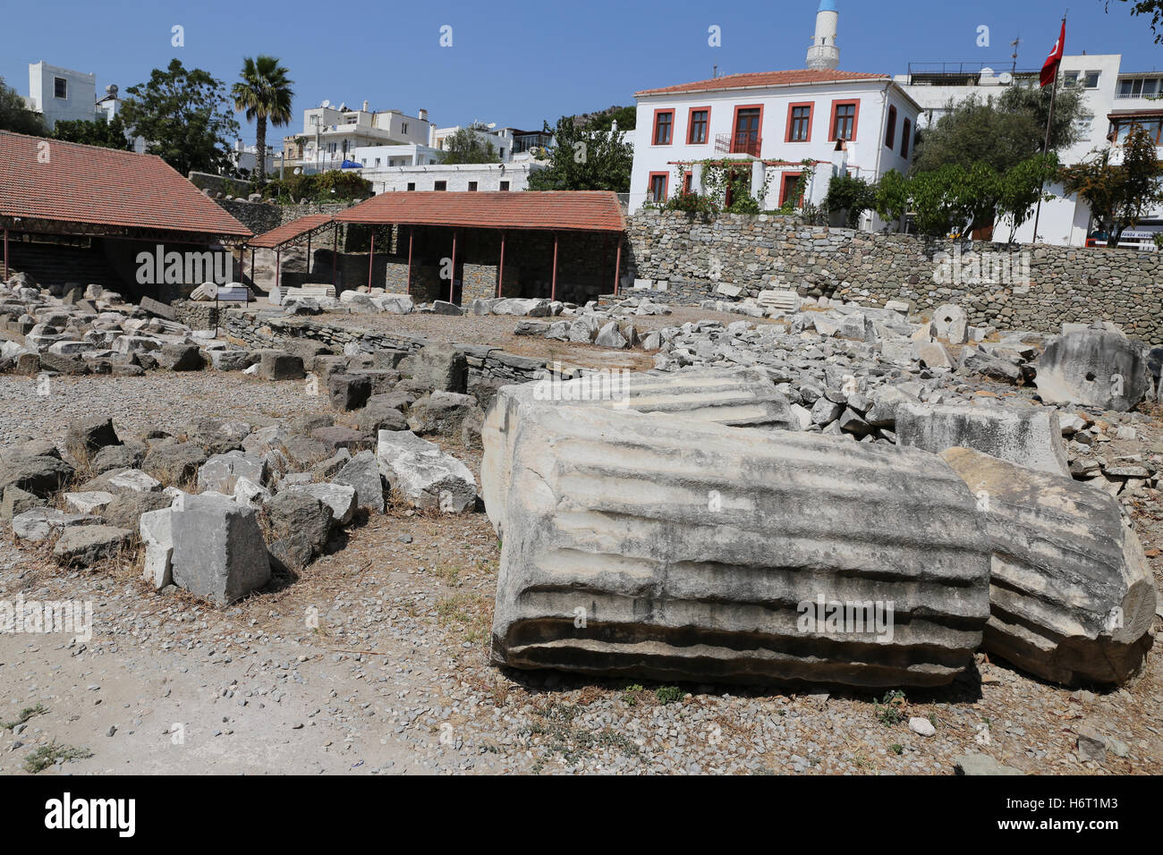 Mausoleum at Halicarnassus in Bodrum Town, Turkey Stock Photo - Alamy