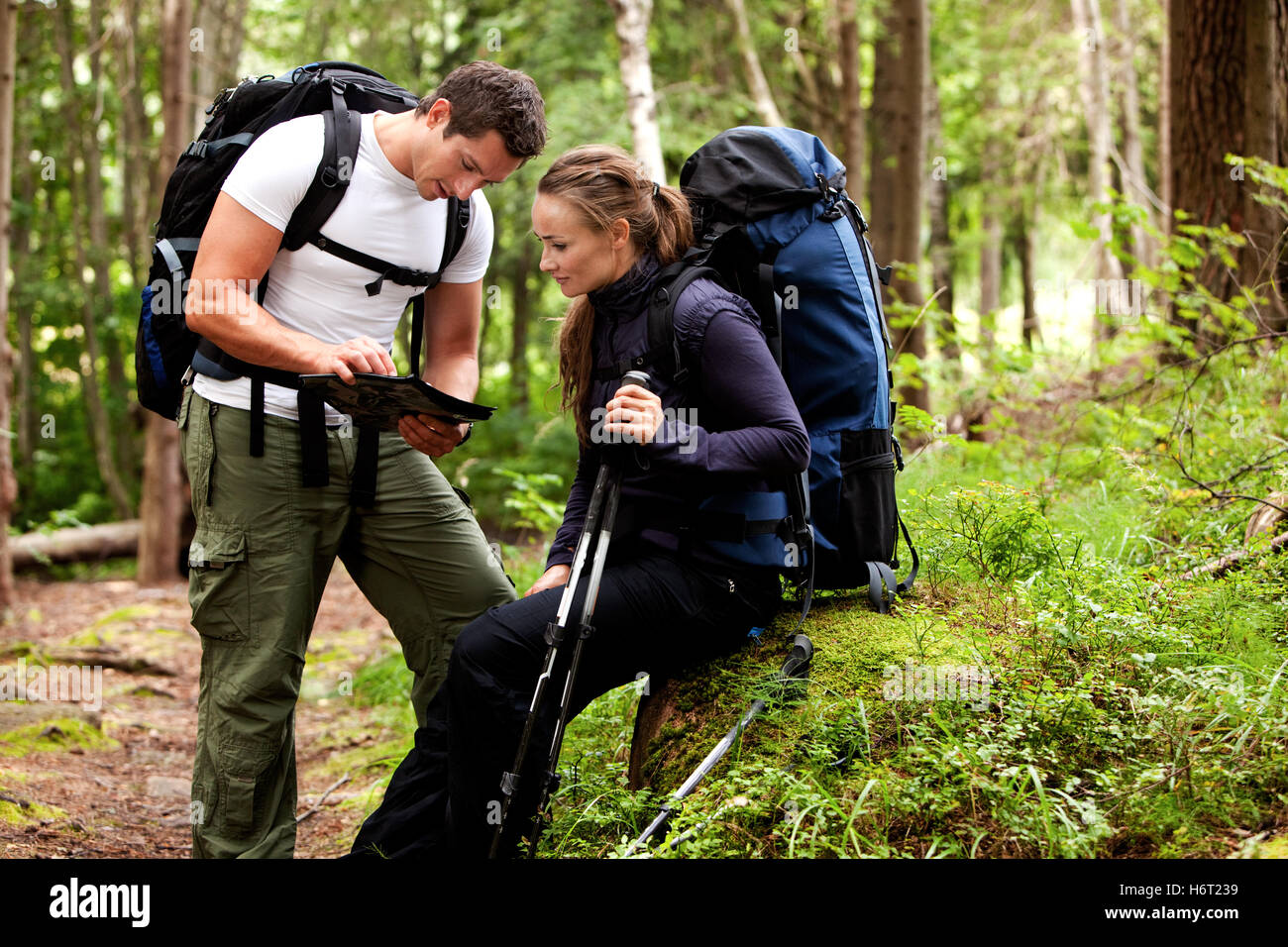 Fit active woman attractive walking route hi-res stock photography and ...