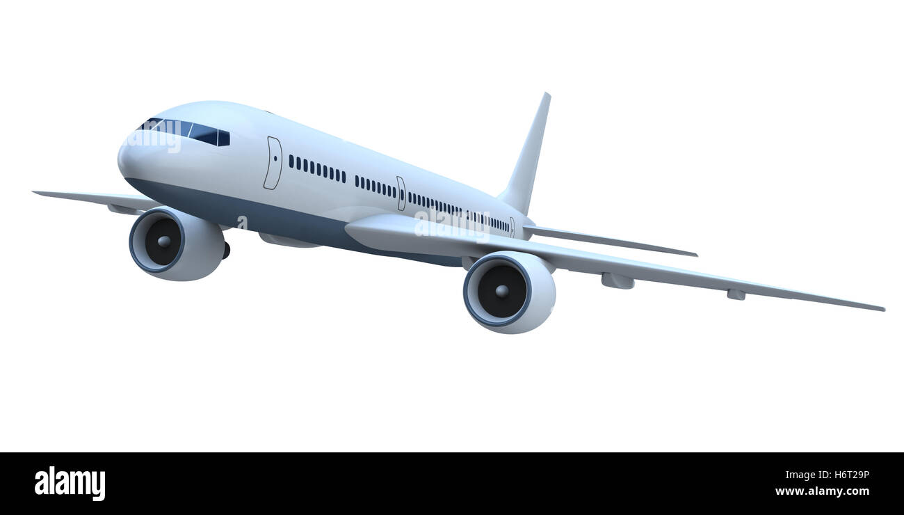 Airliner in flight Cut Out Stock Images & Pictures - Alamy