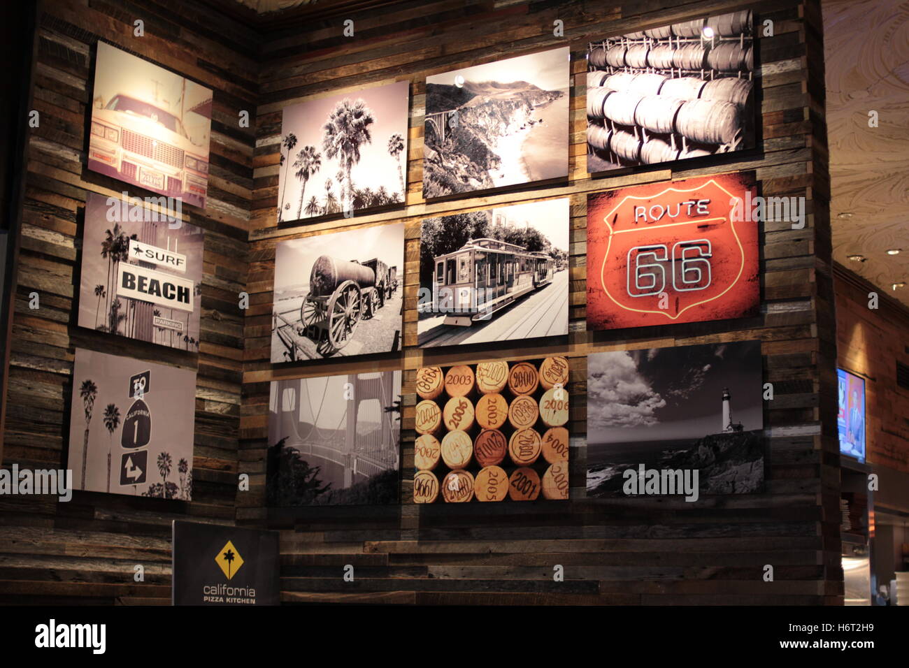 Route 66 fifty's style diner display Stock Photo - Alamy