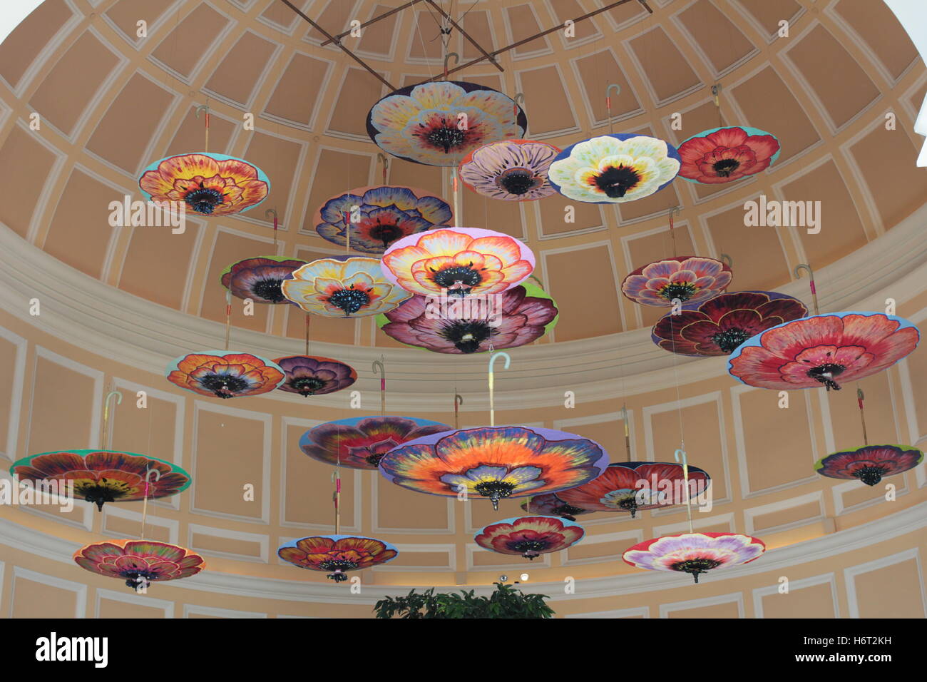 Las Vegas Bellagio hotel reception decor Stock Photo - Alamy