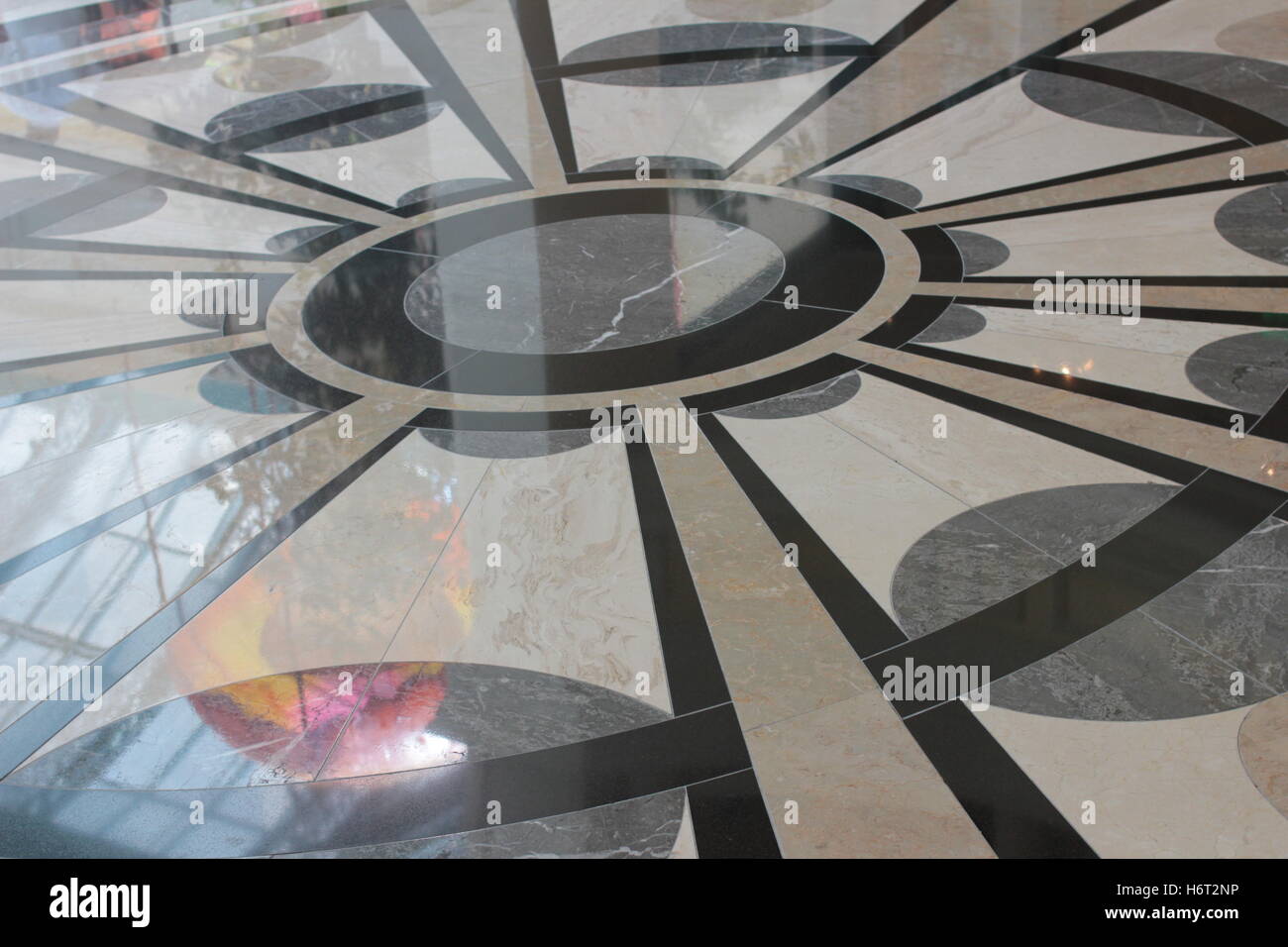 Abstract marble floor pattern with reflection Stock Photo - Alamy