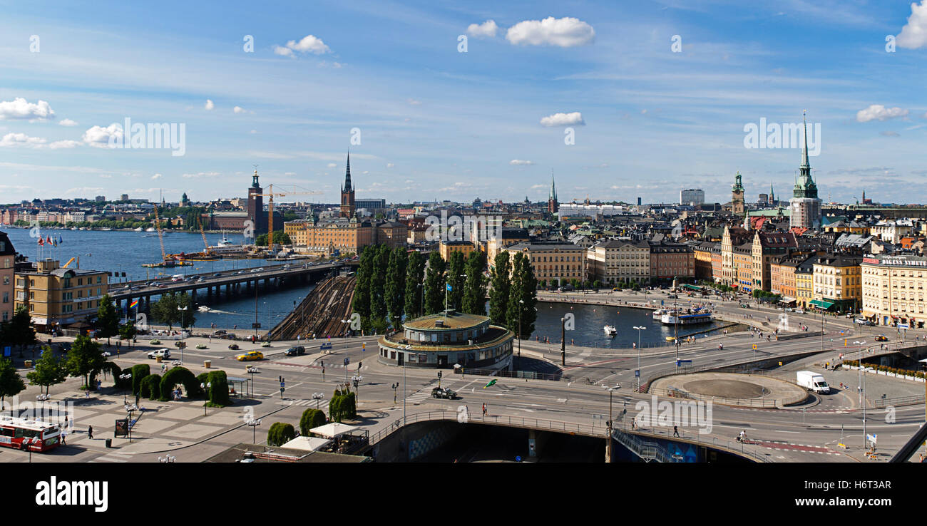 Aerial townscape town square center hi-res stock photography and images ...