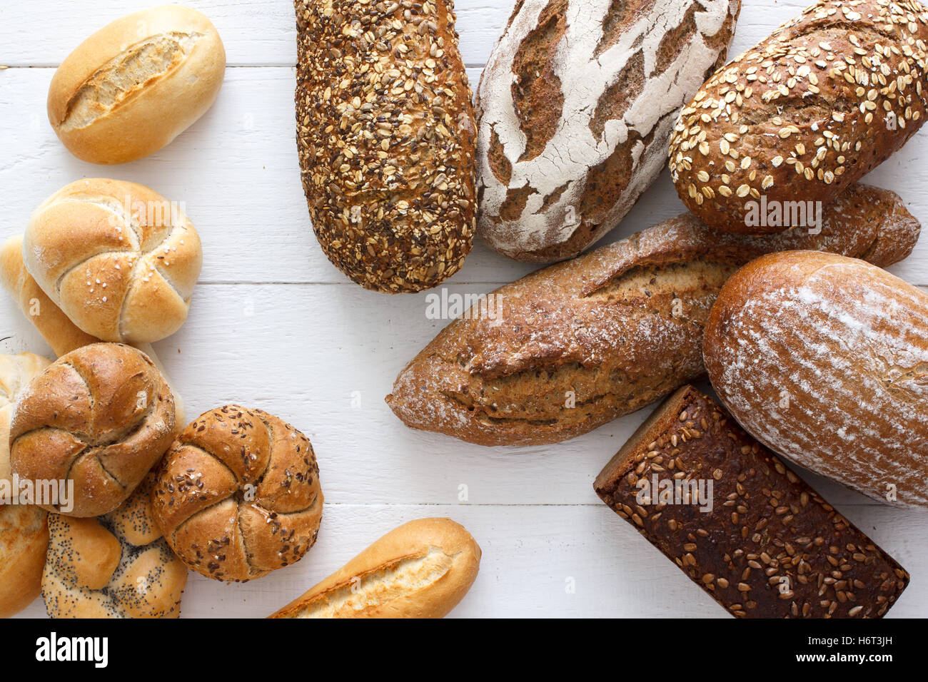 Mixed grain bread rolls hi-res stock photography and images - Alamy