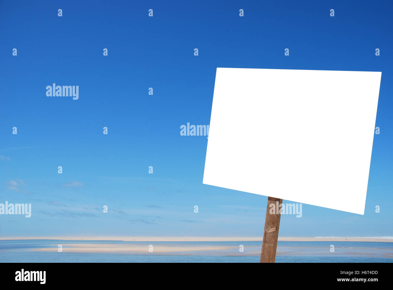 sign signal blue isolated beach seaside the beach seashore firmament ...