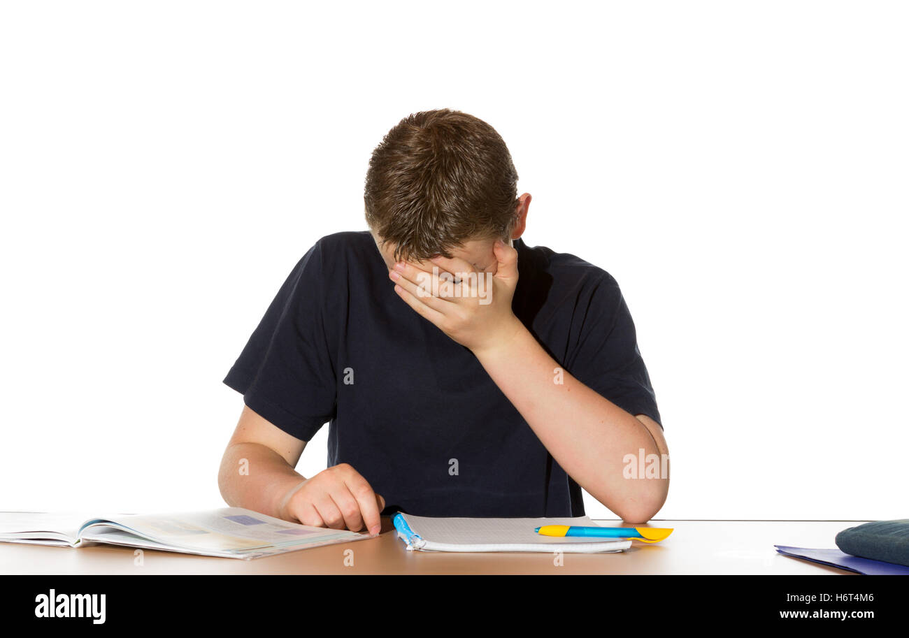 Exasperated student hi-res stock photography and images - Alamy