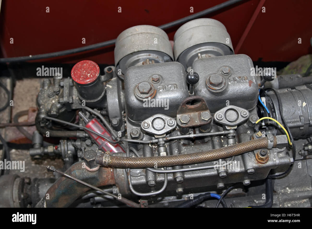 Old boat engine. Old ship engine Stock Photo - Alamy