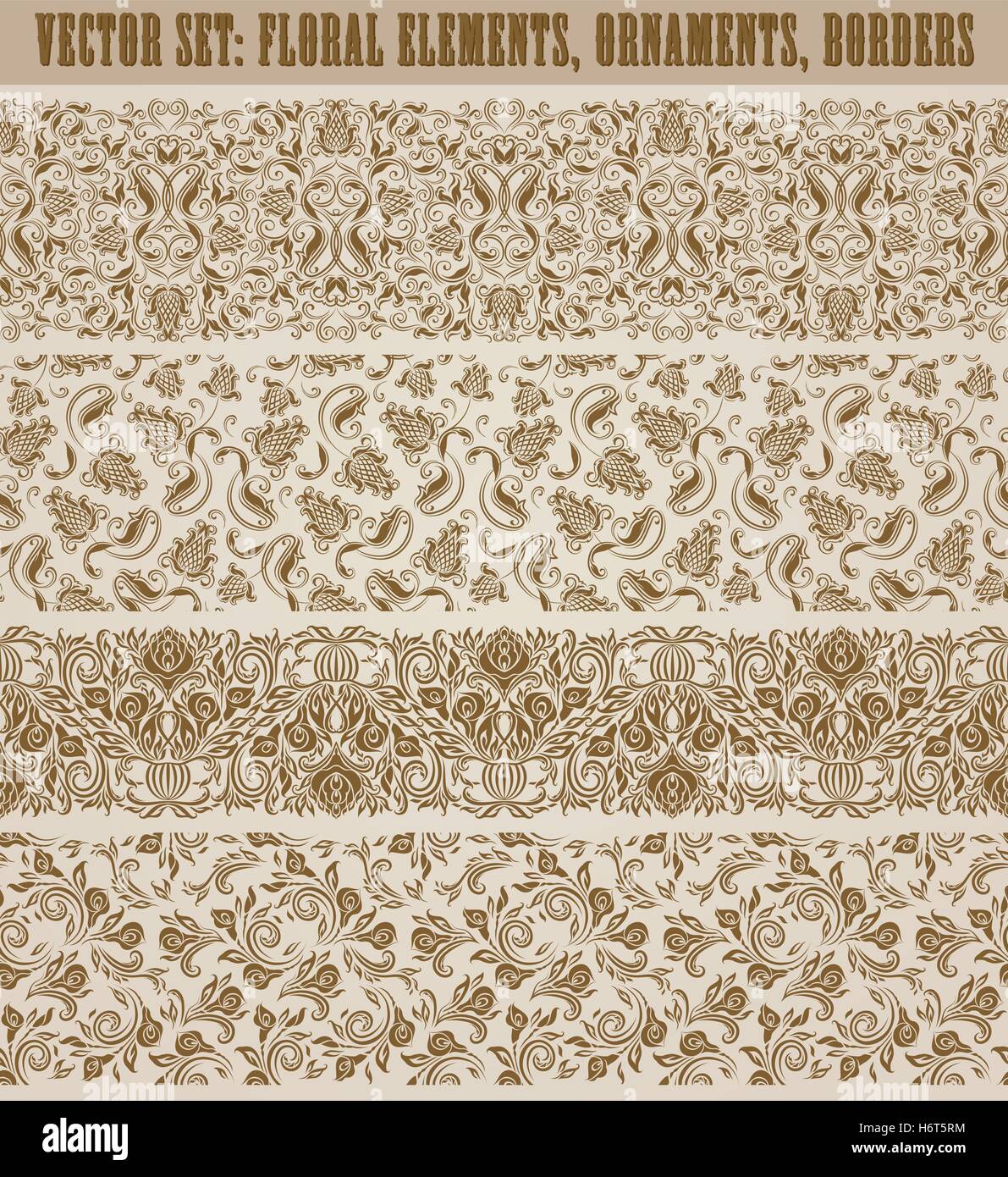 Horizontal elements decoration vector Stock Vector Image & Art - Alamy