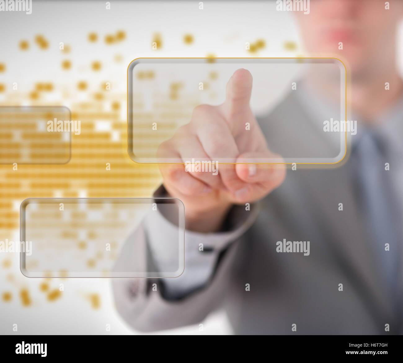 Animation hand touching digital screen hi-res stock photography and ...