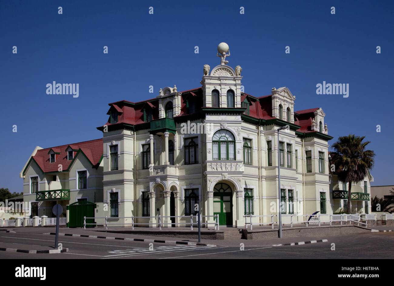 africa, namibia, building of historic importance, atlas, map of the ...