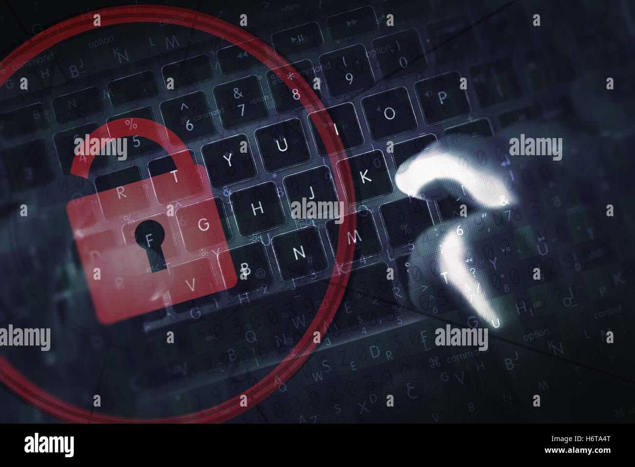 Hacker Proof Online Safety. Internet Safety Hacking Concept Photo Stock ...