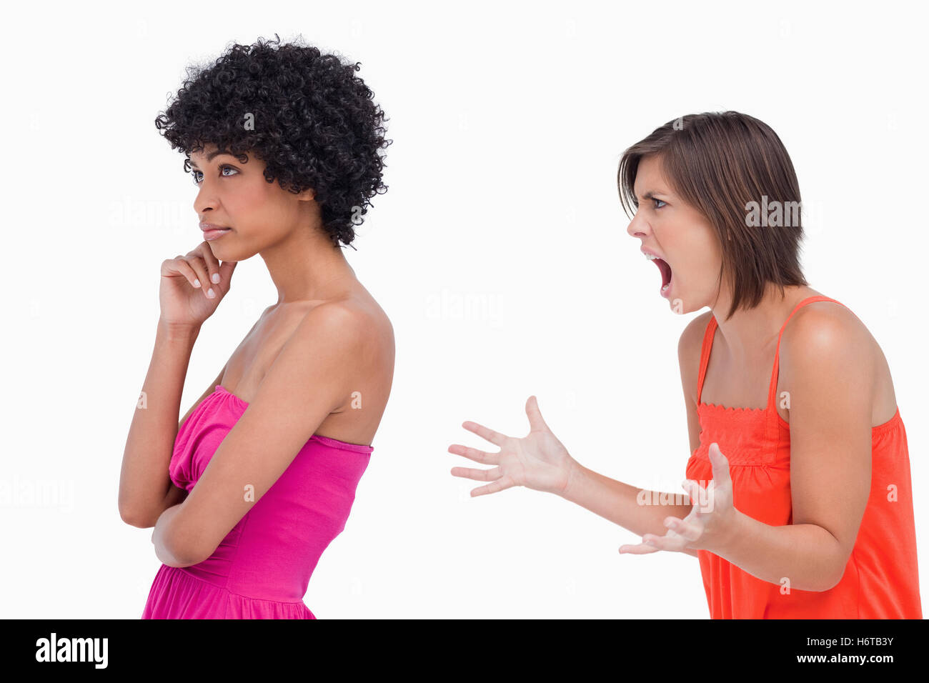 Quarrel between two women hi-res stock photography and images - Alamy