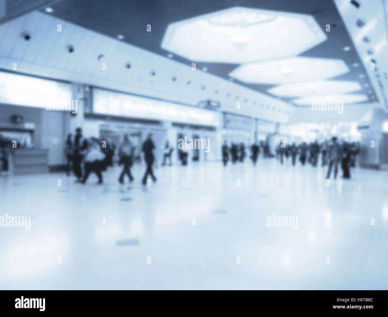 Business people walking blur with cold tone Stock Photo - Alamy