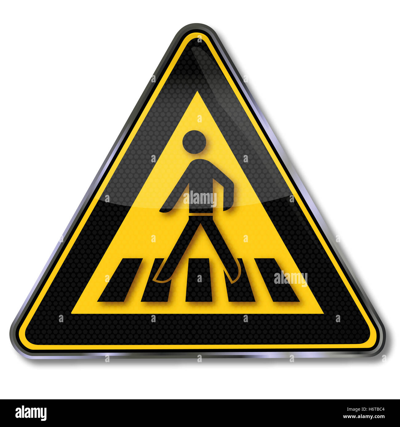 Vehicle crossing sign Cut Out Stock Images & Pictures - Alamy