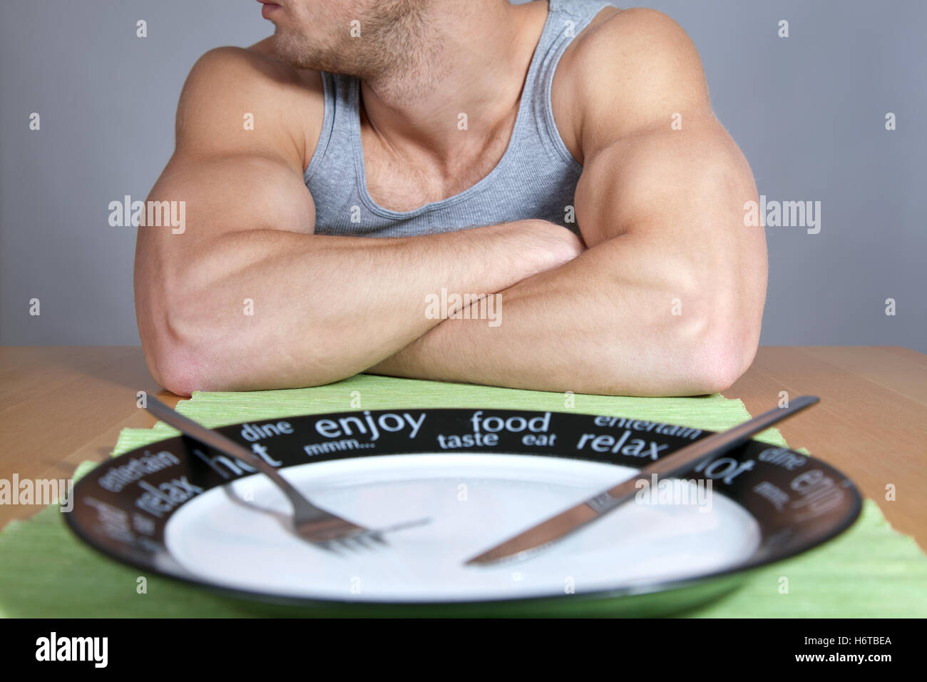 Not hungry man hi-res stock photography and images - Alamy