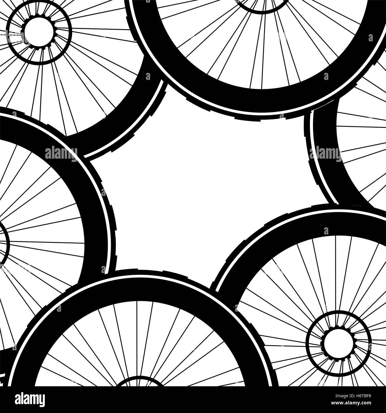 bike wheels background pattern. Pattern of bicycle wheels Stock Photo ...