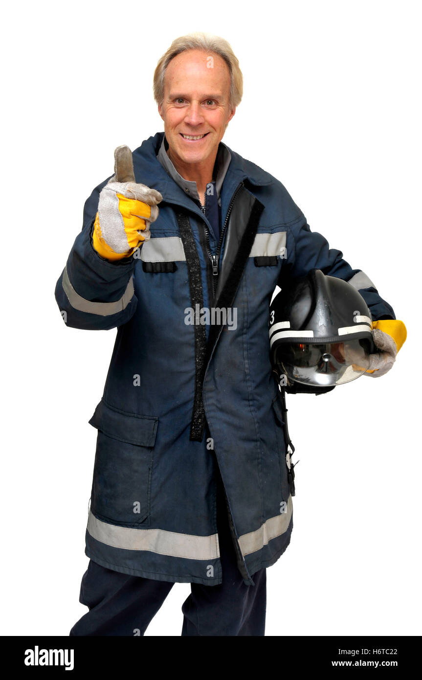 Laughing firefighter hi-res stock photography and images - Alamy