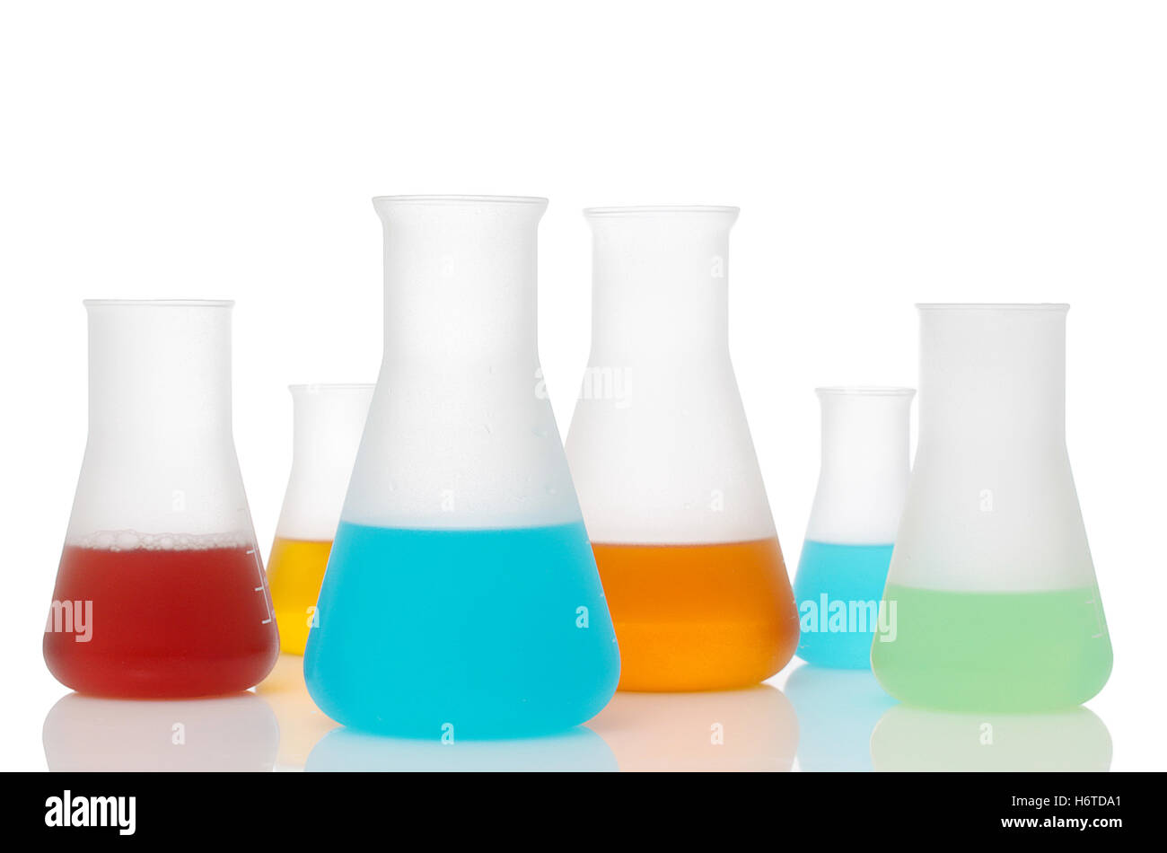 erlenmeyer flask with liquid Stock Photo - Alamy