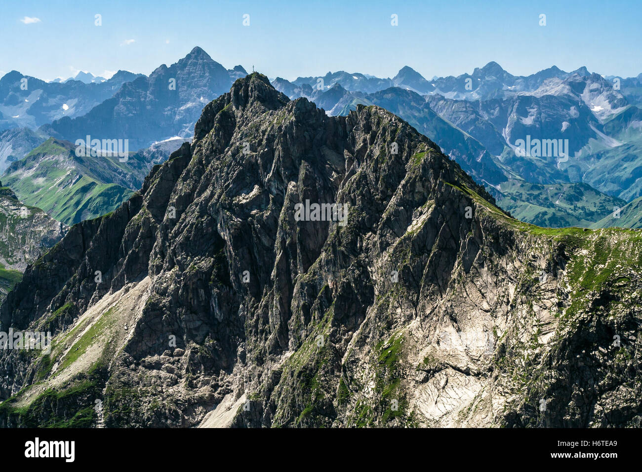 alps hike go hiking ramble summit sight view outlook perspective vista ...