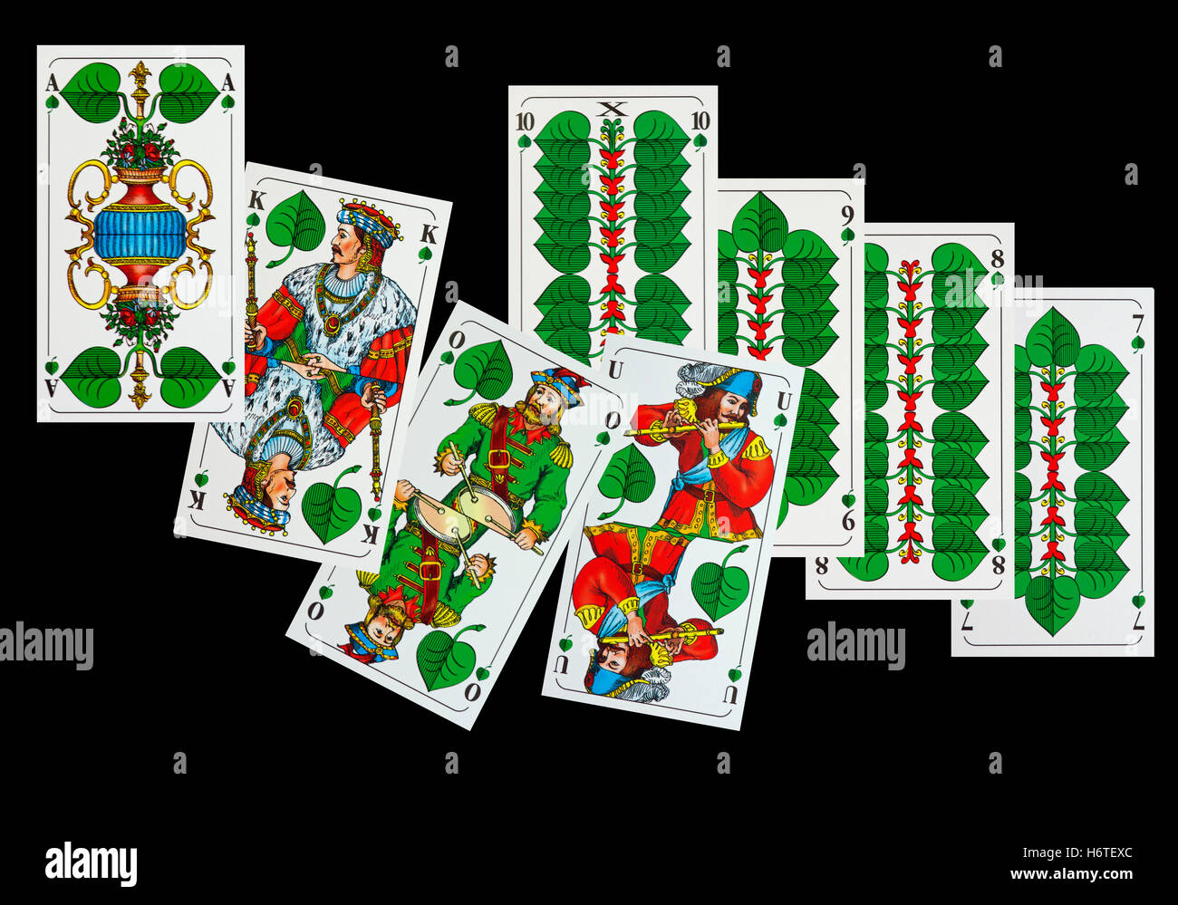 playing cards - sheepshead map Stock Photo - Alamy