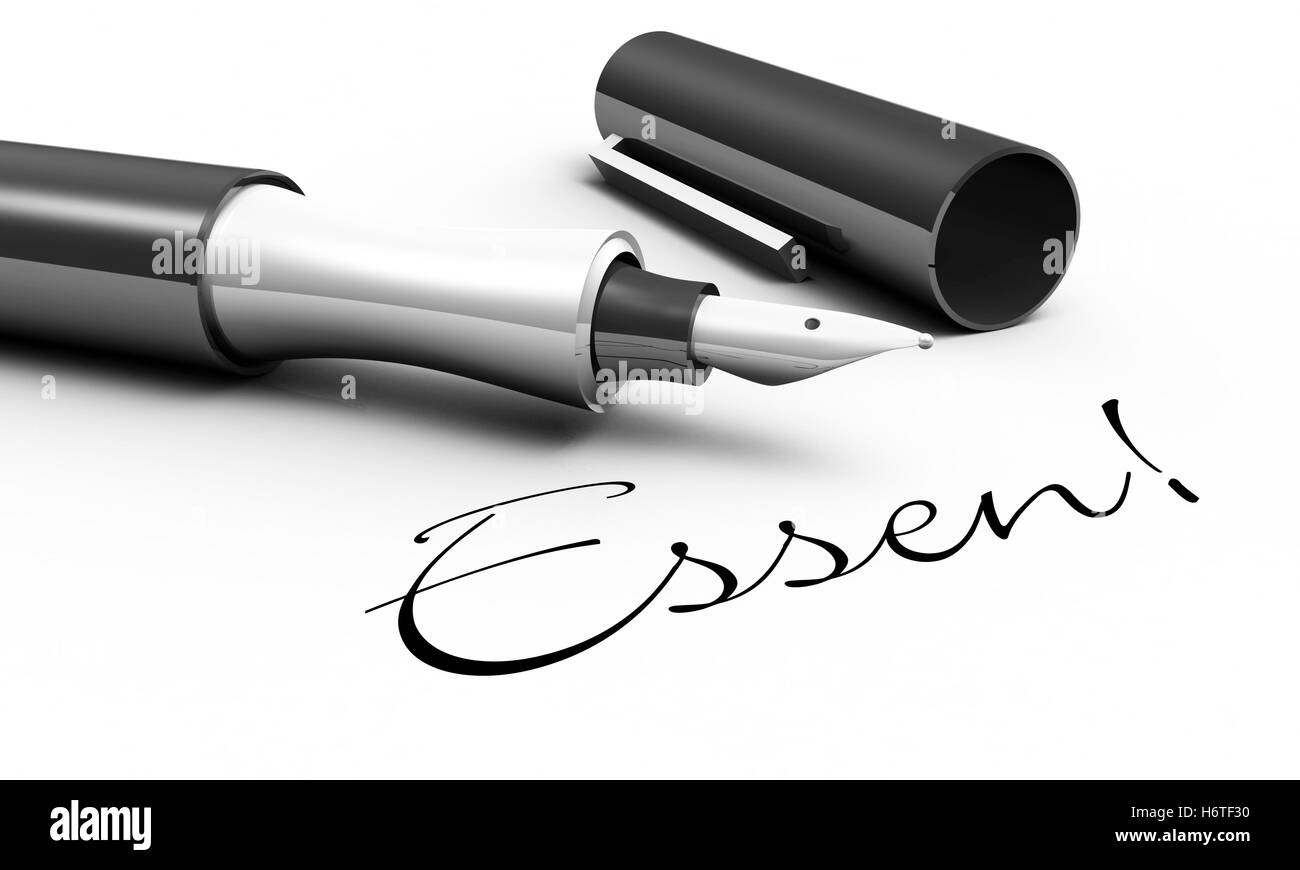 food - pen concept Stock Photo - Alamy